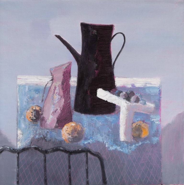 Pengfei Wu - Pengfei Wu Original Oil Painting "Still Life-Purple 1" For ...