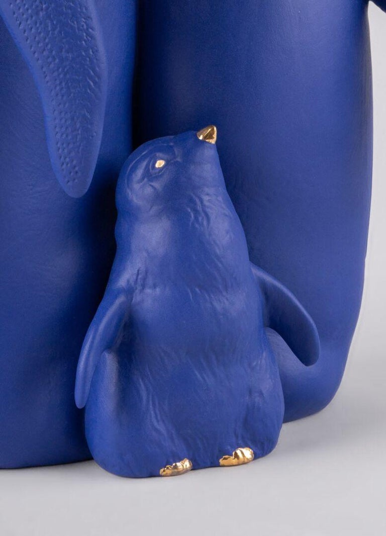 Lladró Penguin Family Sculpture, Limited Edition, Blue and Gold For ...