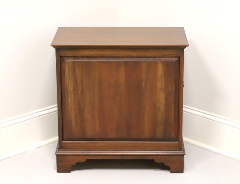 PENNSYLVANIA HOUSE Cherry Chippendale Chairside Chest For Sale at 1stDibs