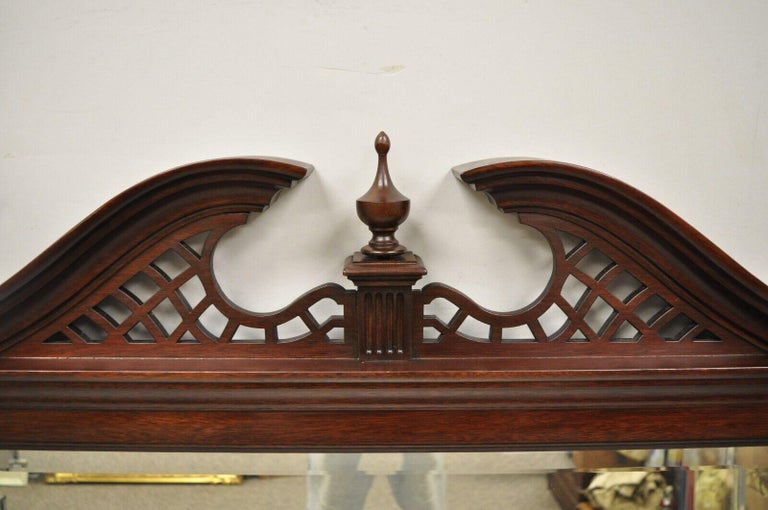 Pennsylvania House Mahogany Beveled Glass Chippendale Dresser Mirror w ...
