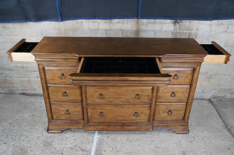 Pennsylvania House New Lou 12 Drawer Triple Dresser Louis Phillipe ...