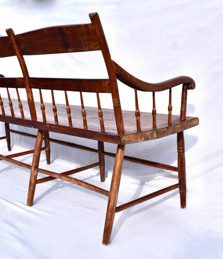 Pennsylvania Plank Deacons or Farmhouse Bench at 1stDibs