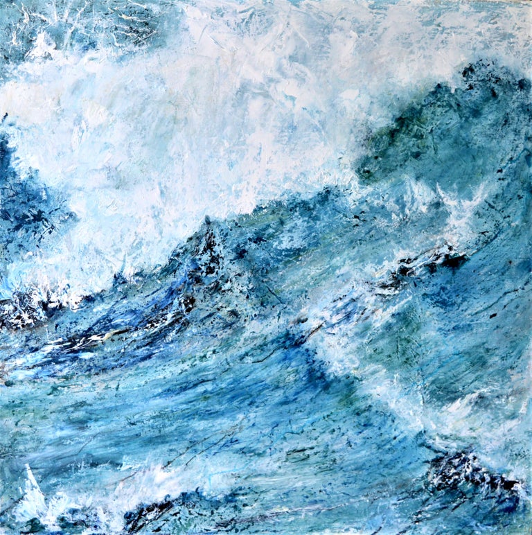 Penny Rumble - "A Rush Of White Water" : A contemporary seascape oil on ...