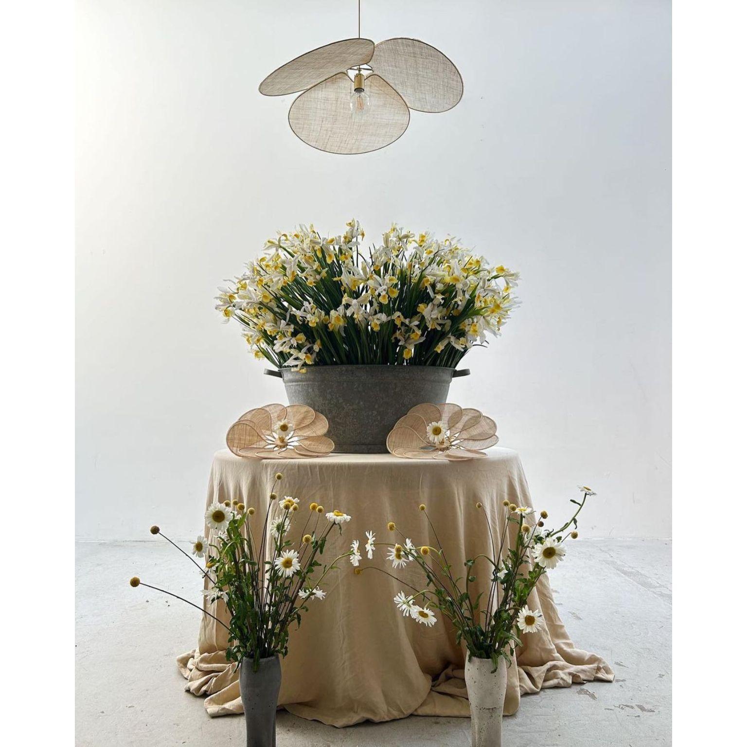 Pensée Naturel Cotton Ceiling Lamp by Mylene Niedzialkowski For Sale at ...