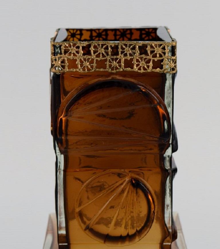 Pentti Sarpaneva for Turun Hopea, Maljakko Vase in Smoky Art Glass For ...