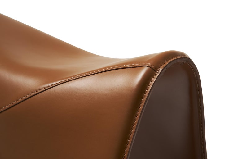 Pepe Chair in Natural Leather by Raffaella Mangiarotti For Sale at 1stDibs