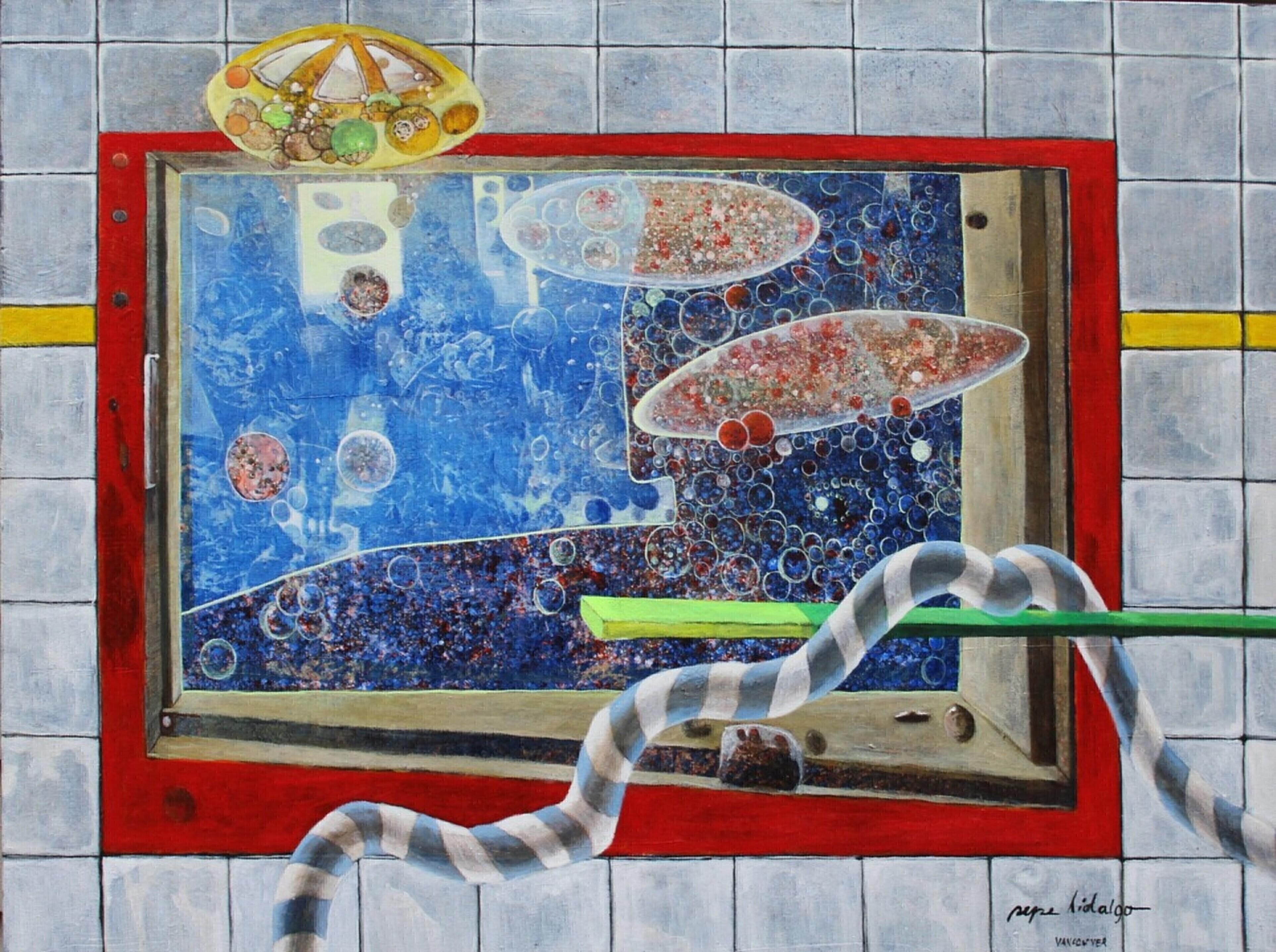 Pepe Hidalgo - Beyond the Wall - acrylic on canvas For Sale at 1stDibs ...