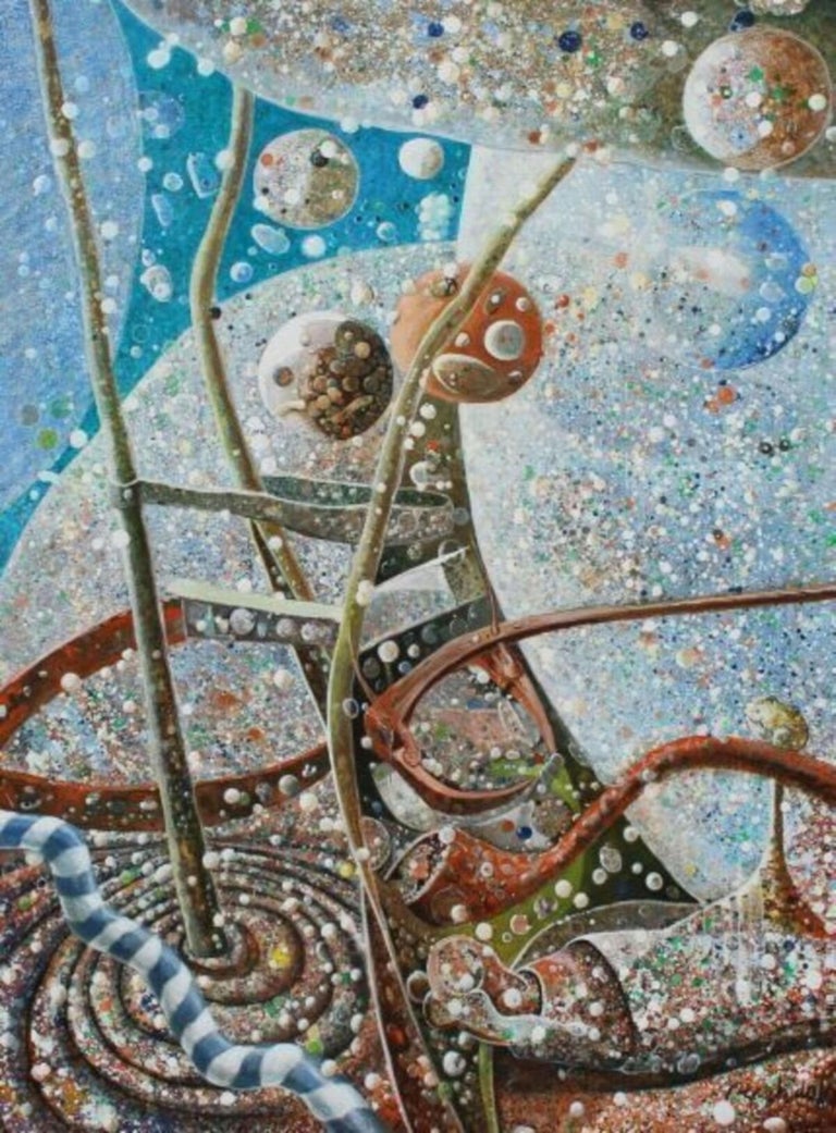 Pepe Hidalgo - Corner in Space (Rincón en el Espacio) - acrylic on ...