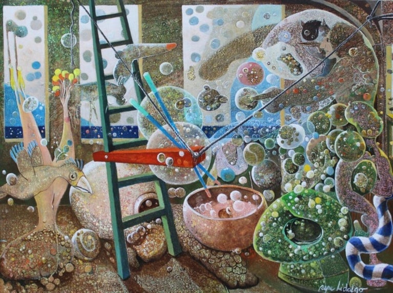 Pepe Hidalgo - High Tide - acrylic on canvas For Sale at 1stDibs