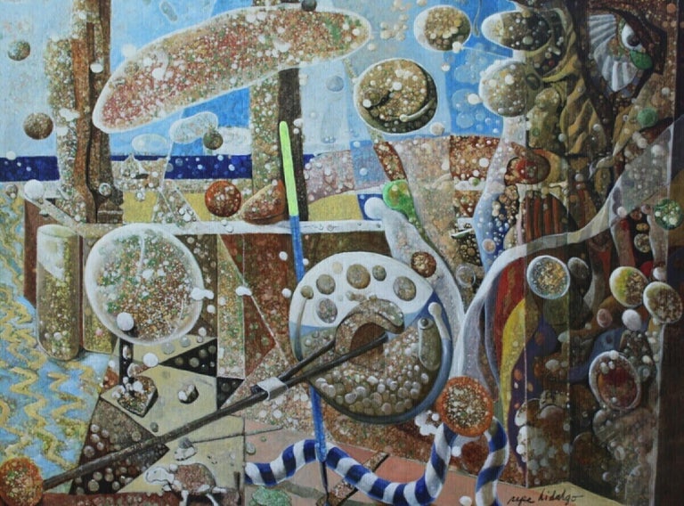 Pepe Hidalgo - Low Tide - acrylic on canvas For Sale at 1stDibs