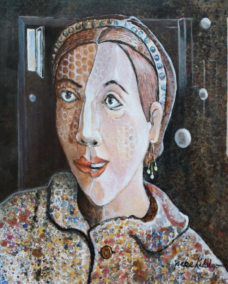 Pepe Hidalgo - Sister Lu Lu - acrylic on canvas For Sale at 1stDibs