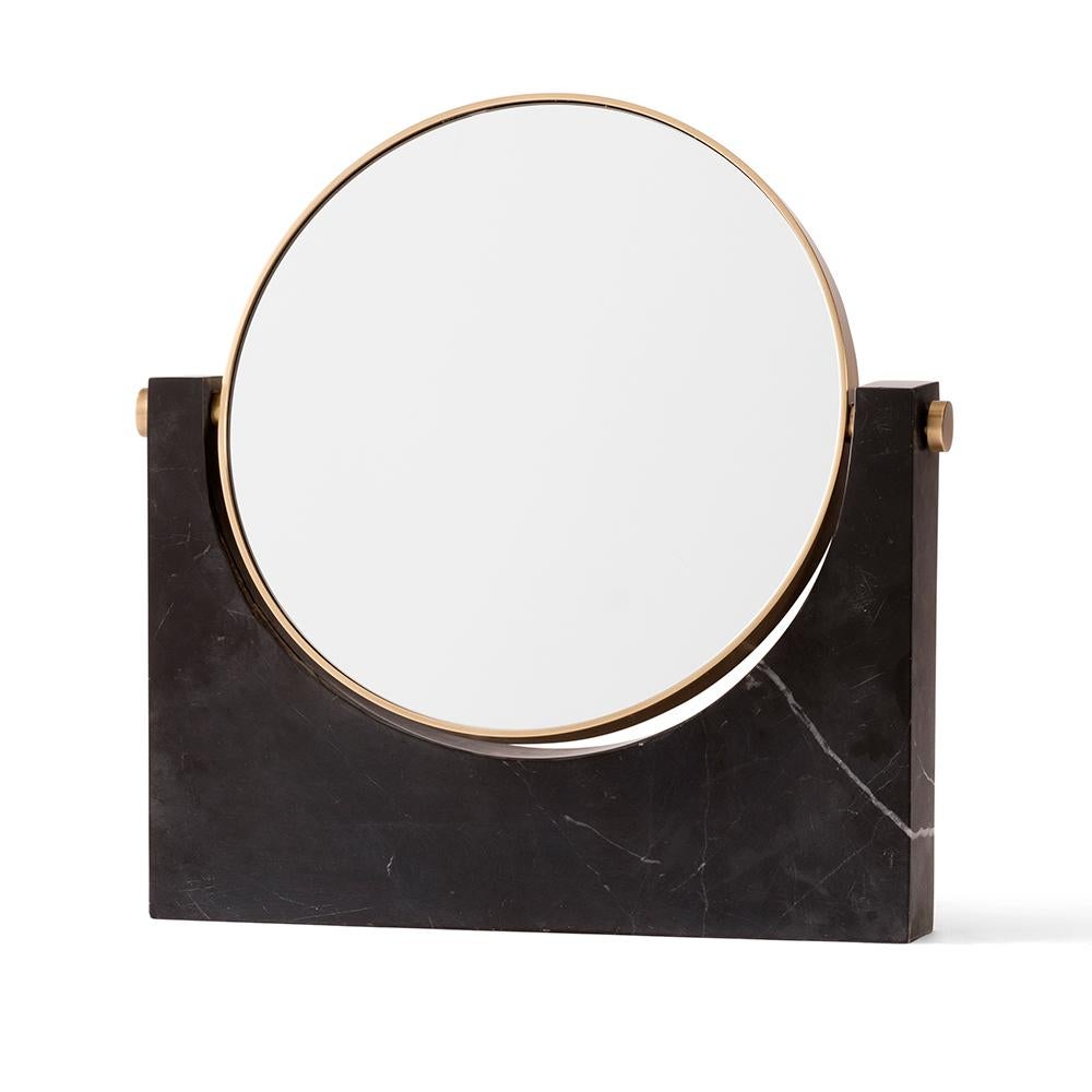 Pepe Marble Mirror, Brass, Black Marble For Sale at 1stDibs | black ...