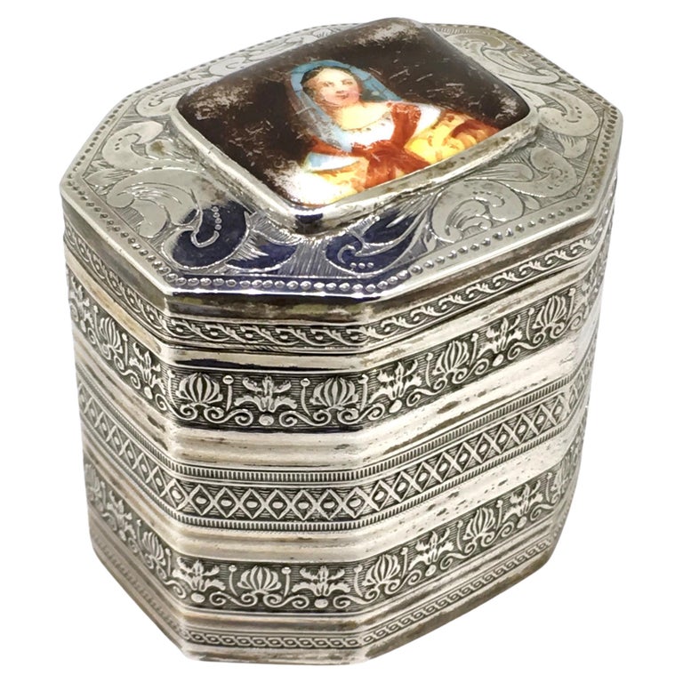 Peppermint Box, Antique, Round, 1850, the Netherlands For Sale at 1stDibs