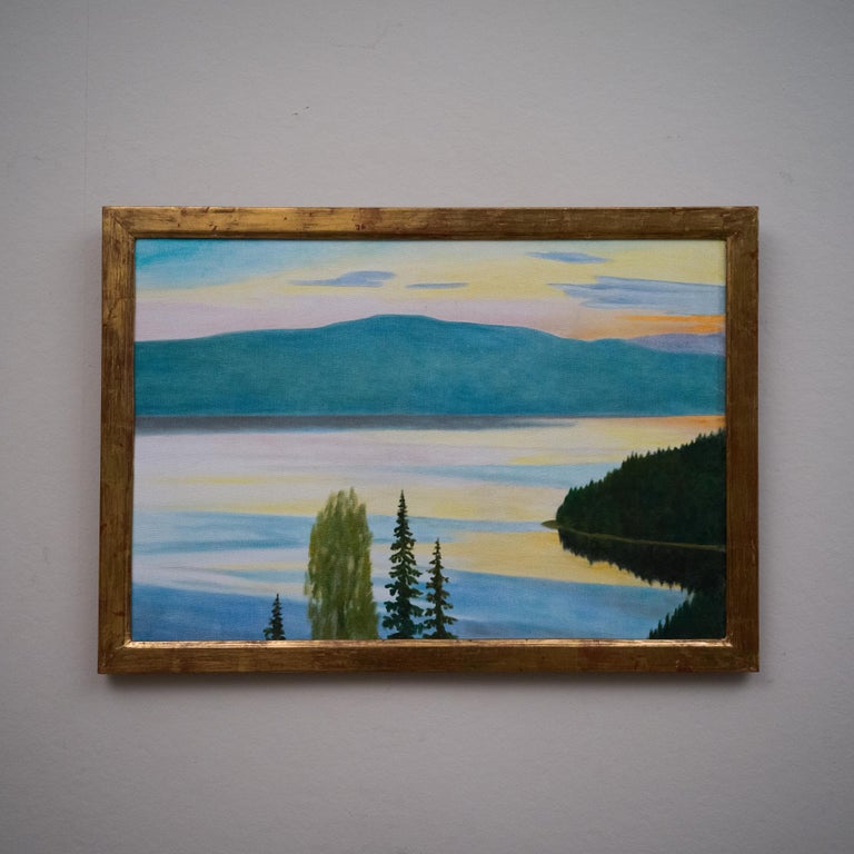 Per Julius - Scandinavian Lake View by Swedish Artist Per Julius (b ...