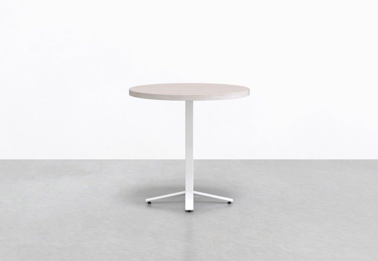 Perch Round Cafe Table, White Washed Ash For Sale at 1stDibs