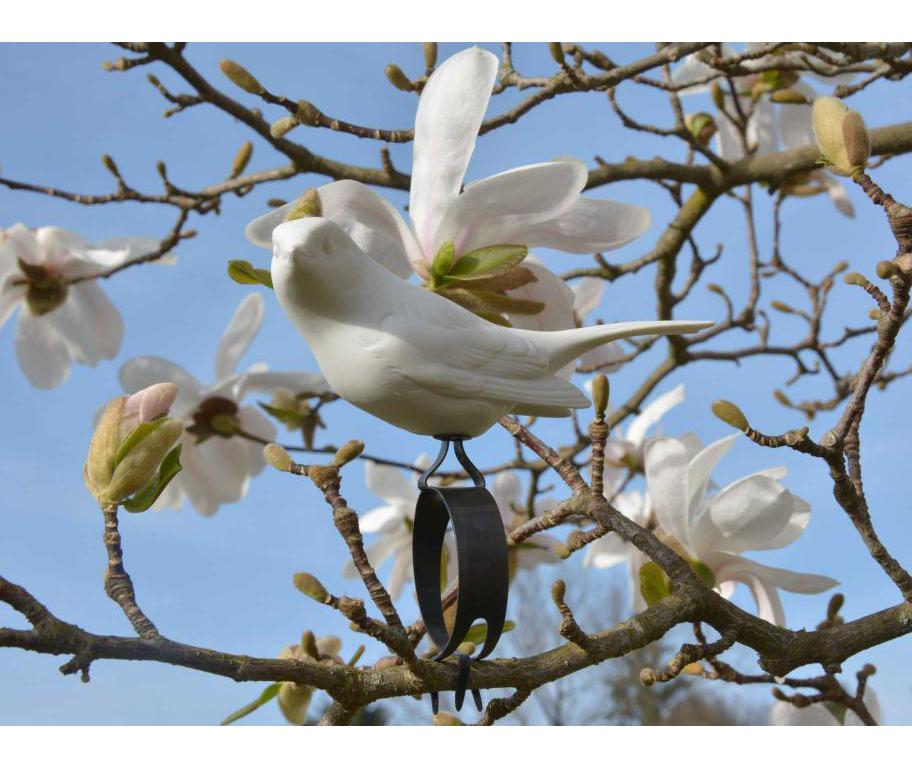 Perching Bird Emil Figure in White Biscuit Porcelain by Nymphenburg For ...