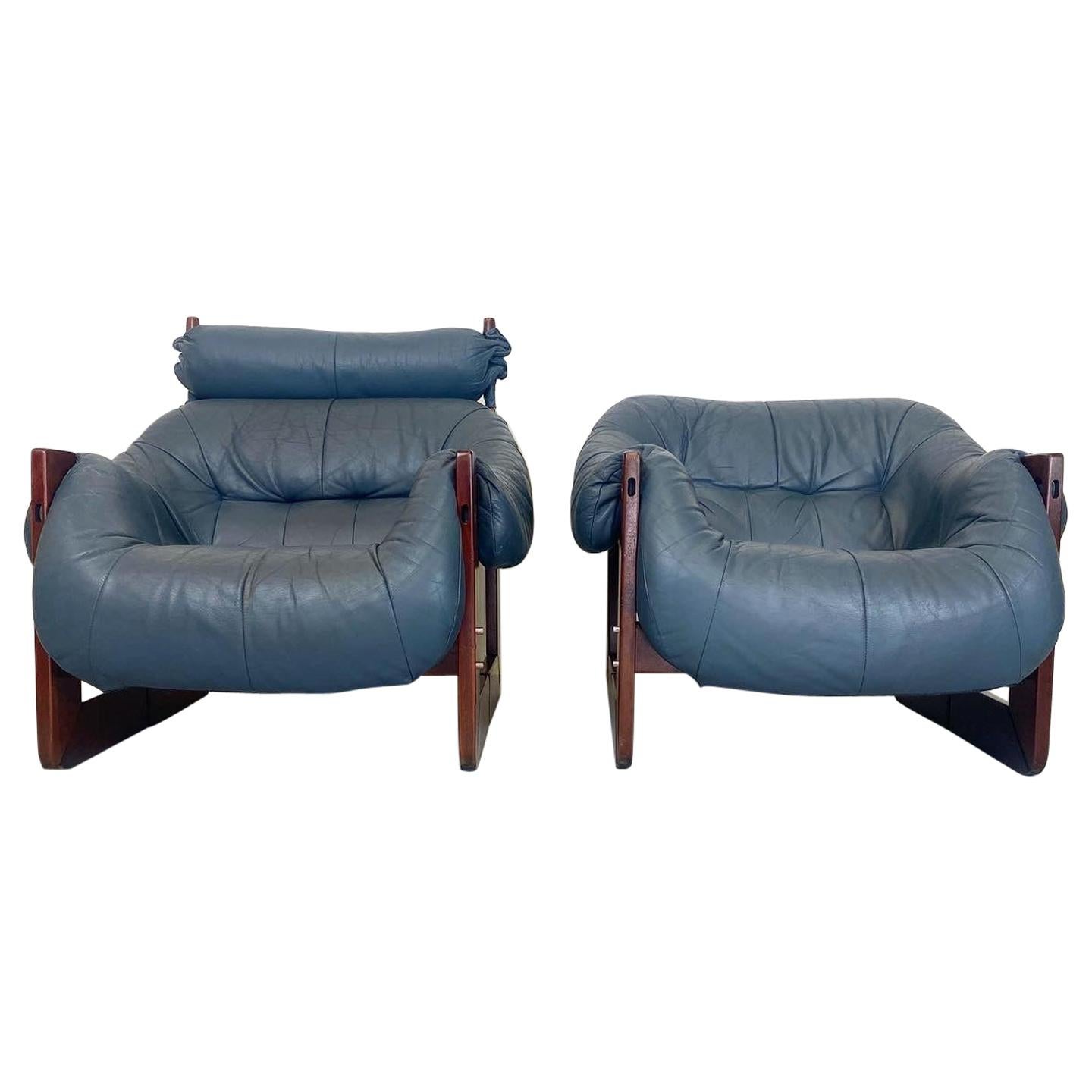 Percival Lafer Brazilian Modern Lounge Chairs, a Pair at 1stDibs