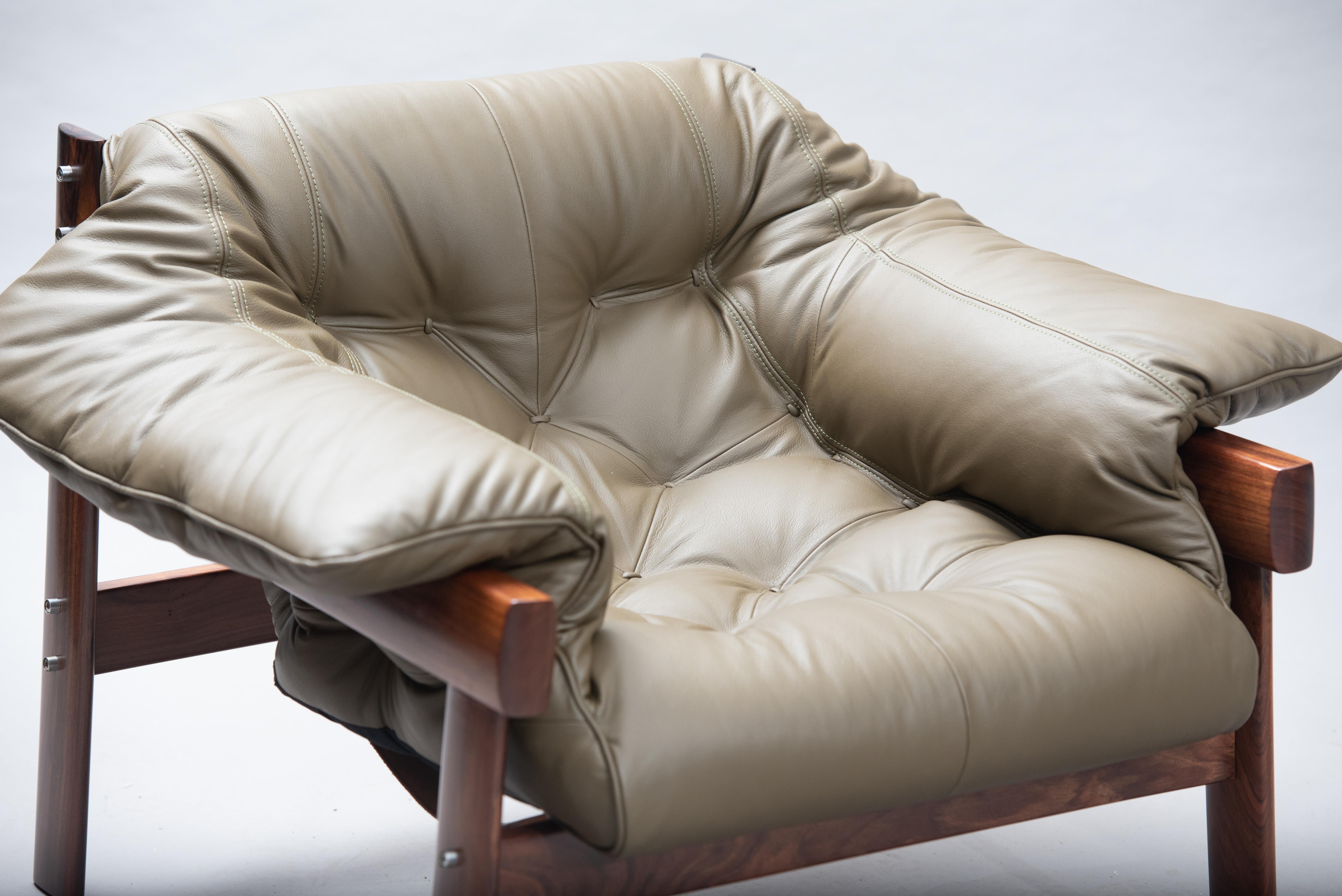 Percival Lafer Mid-Century Hardwood Lounge Chair for Lafer, Brazil ...