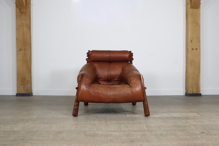 Percival Lafer MP-81 Lounge Chair in Cognac Leather, Brazil, 1970s at ...