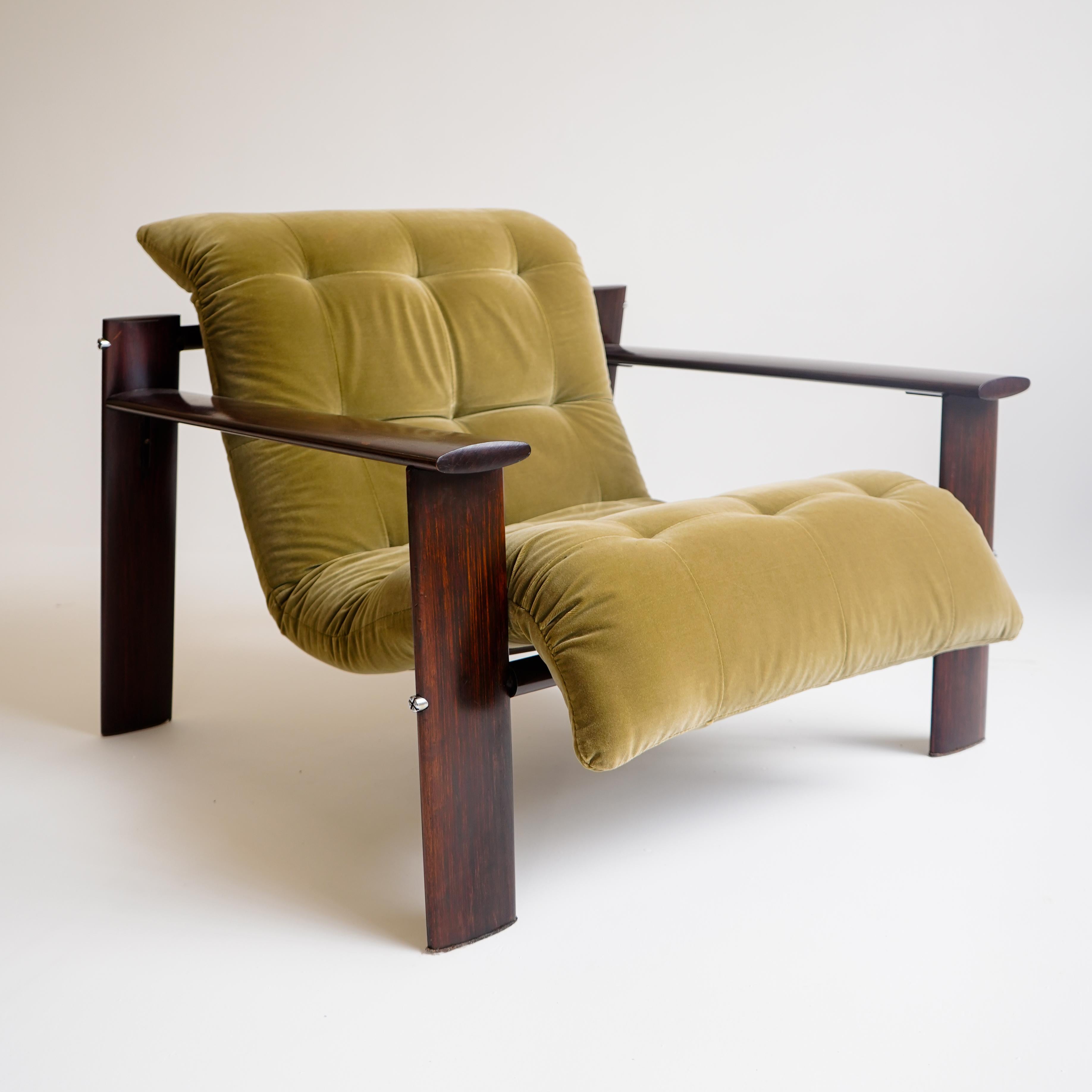 Percival Lafer Rare Pair of MP-129 Armchairs, 1970s Brazilian Mid ...