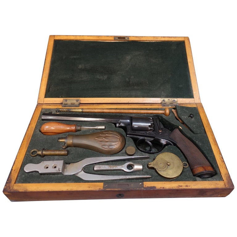 Percussion Revolver, Adams in London Model 1851, in its Original Box at ...