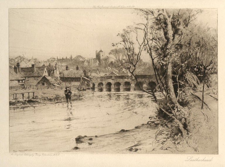 Percy Robertson - "Leatherhead" Surrey - original etching For Sale at ...