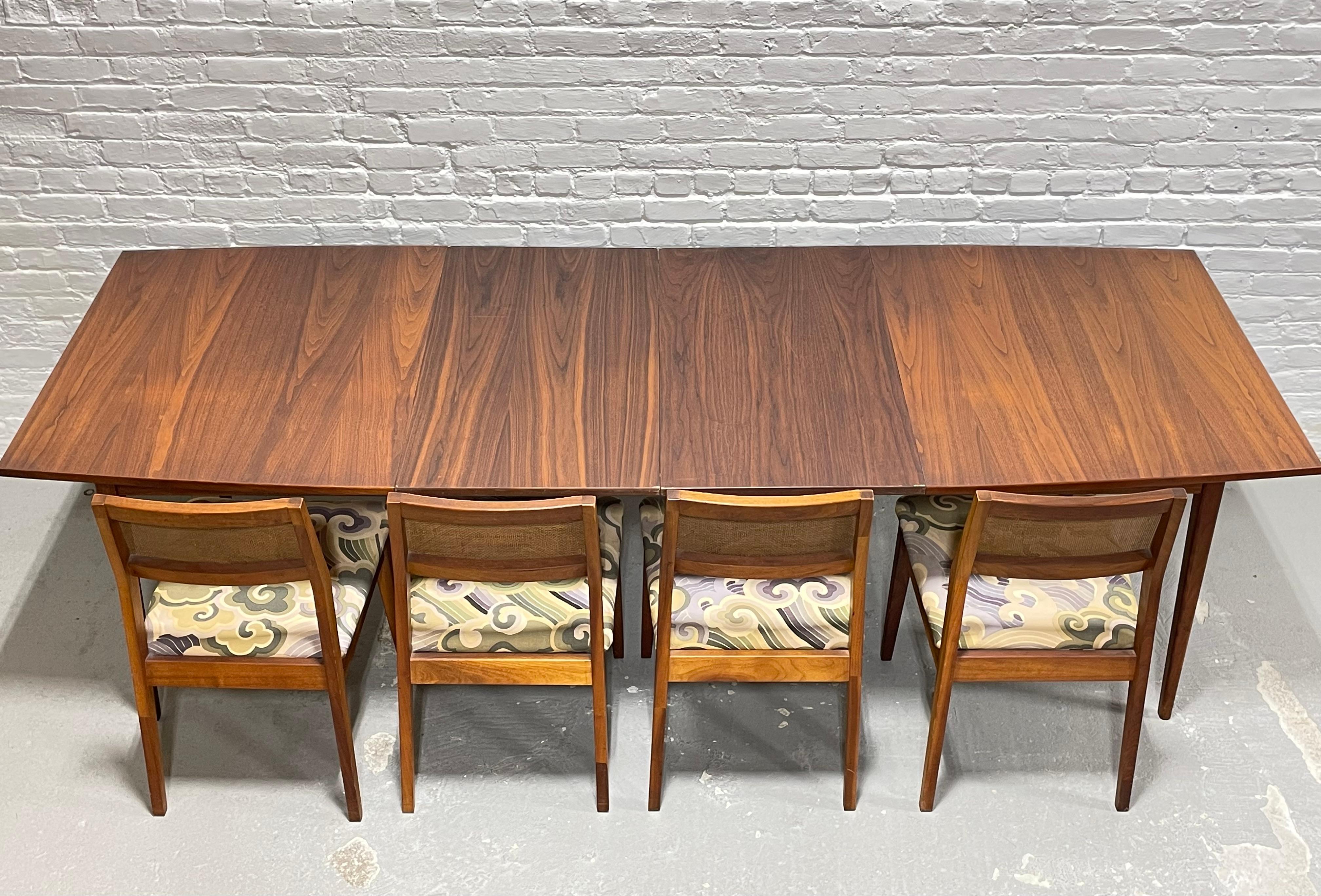 PERFECT Expandable Walnut Mid Century Modern DINING TABLE, c. 1960's ...