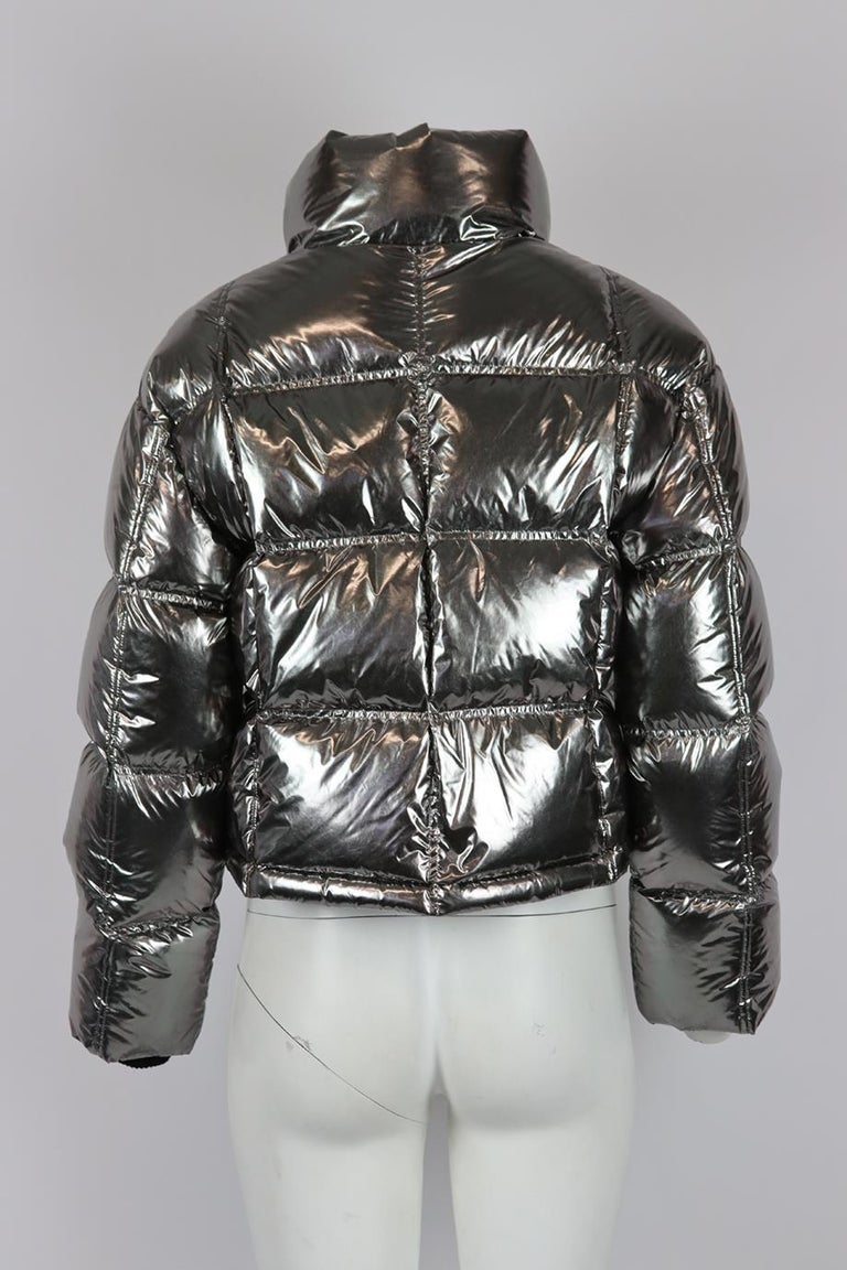 Perfect Moment Quilted Metallic Shell Down Jacket Small For Sale at 1stDibs