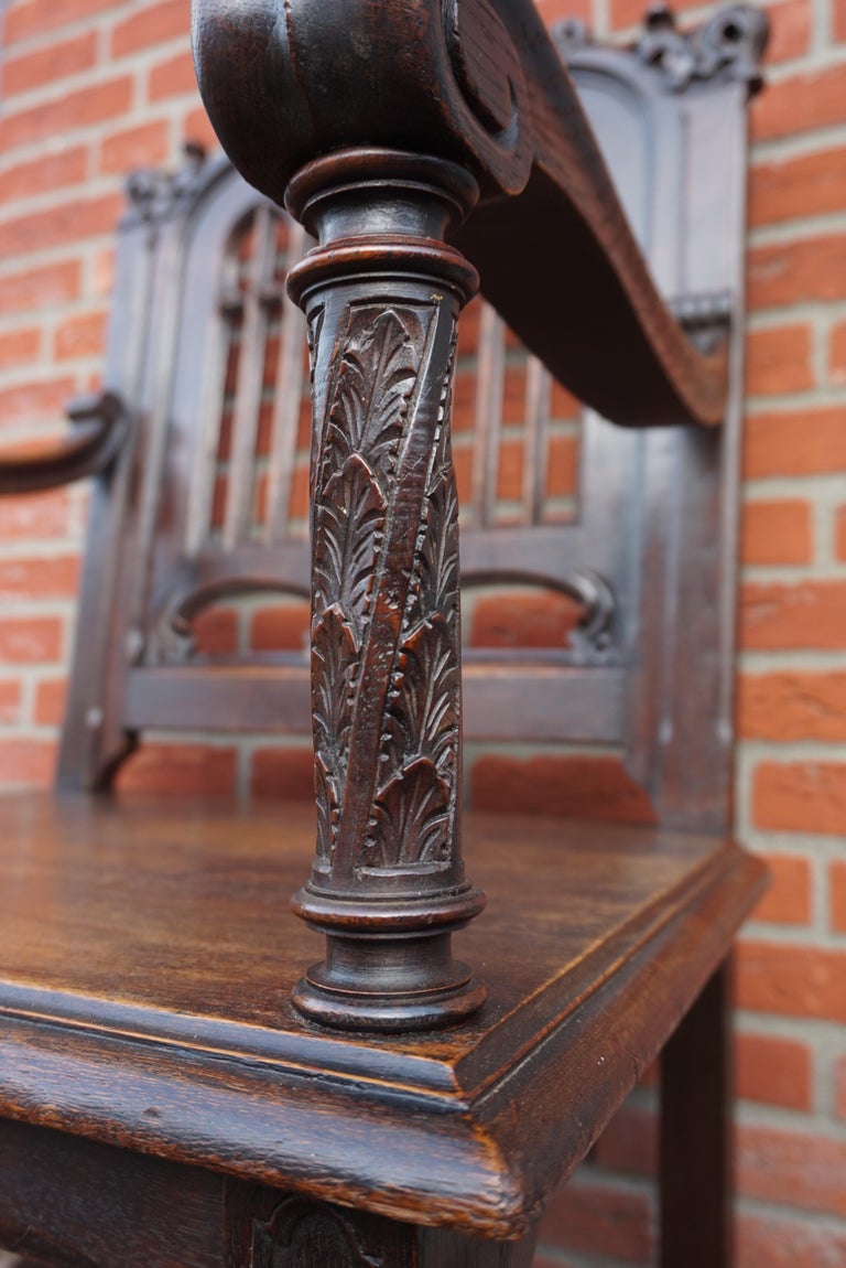 Perfectly Hand Carved and Superb Condition Antique Gothic Revival ...