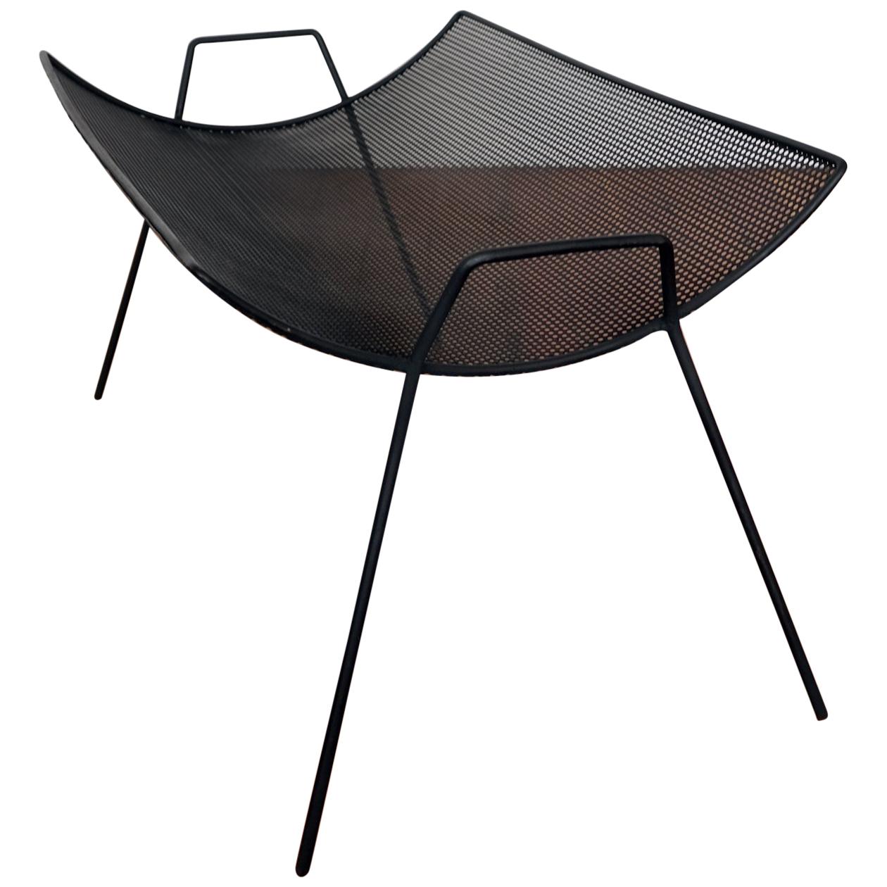 Perforated Metal Magazine Rack - 9 For Sale on 1stDibs