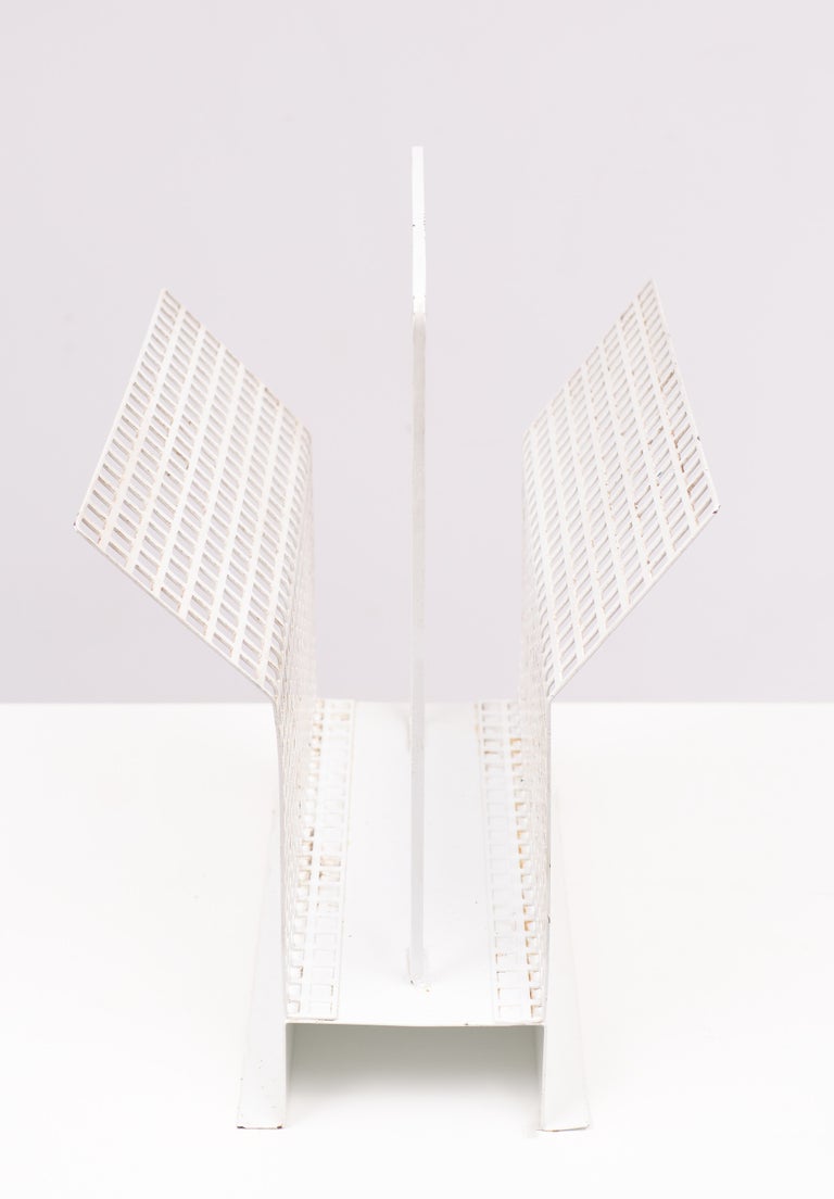 Perforated Metal News Paper rack 1960s France For Sale at 1stDibs