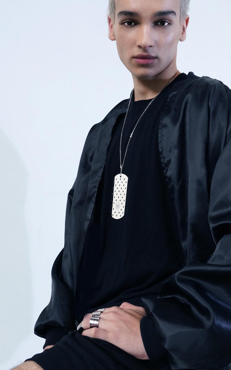 Perforated Ring, 935 Silver For Sale at 1stDibs