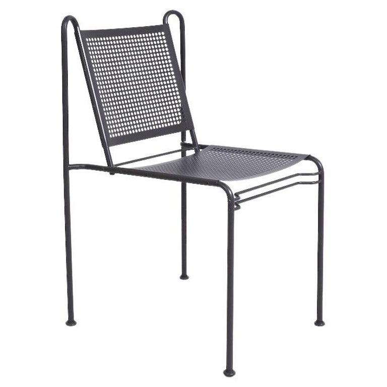 Perforated Steel Side Chair, circa 1970 For Sale at 1stDibs