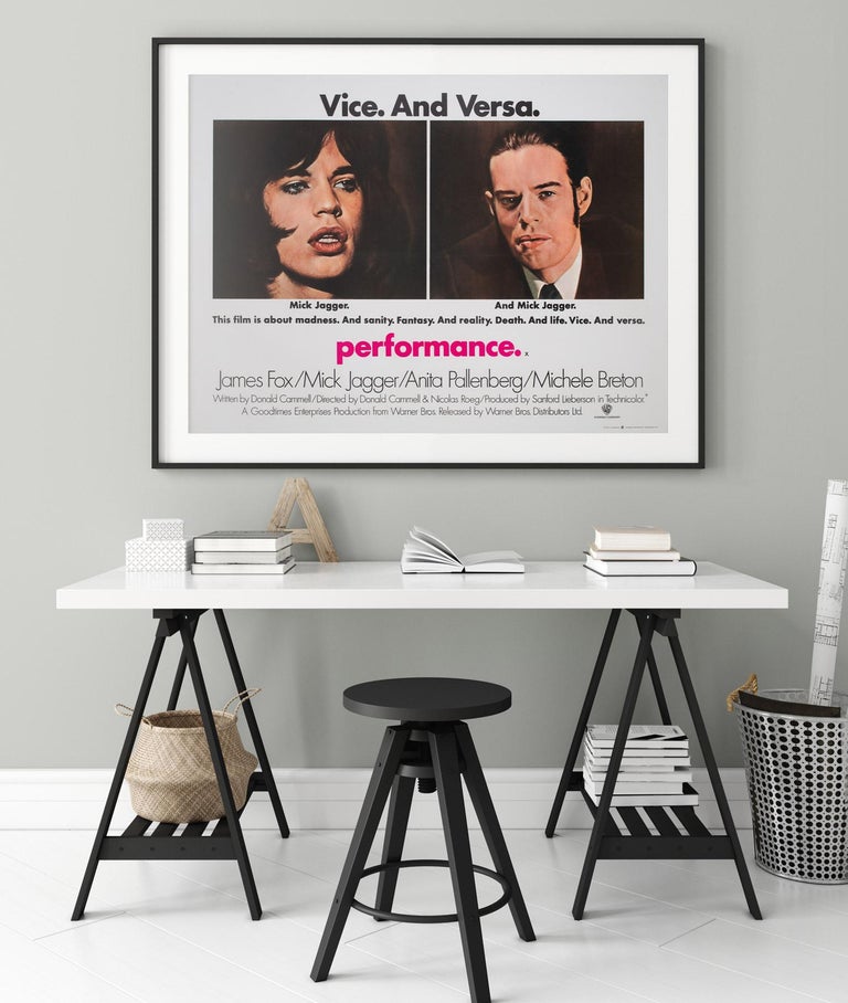 PERFORMANCE 1970 Original UK Quad Film Movie Poster For Sale at 1stDibs