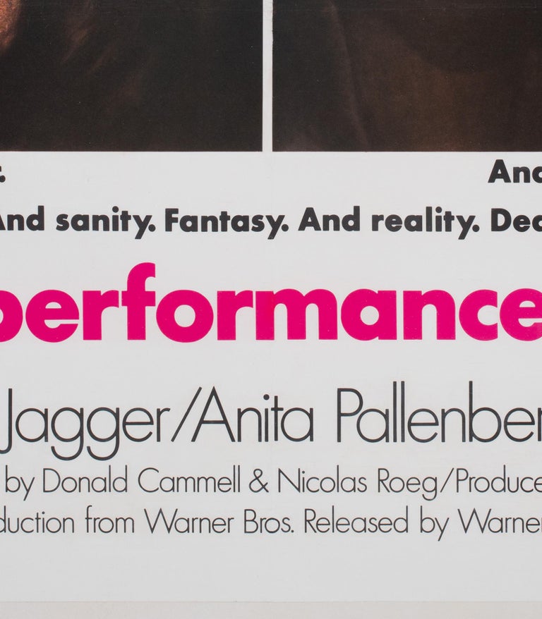PERFORMANCE 1970 Original UK Quad Film Movie Poster For Sale at 1stDibs