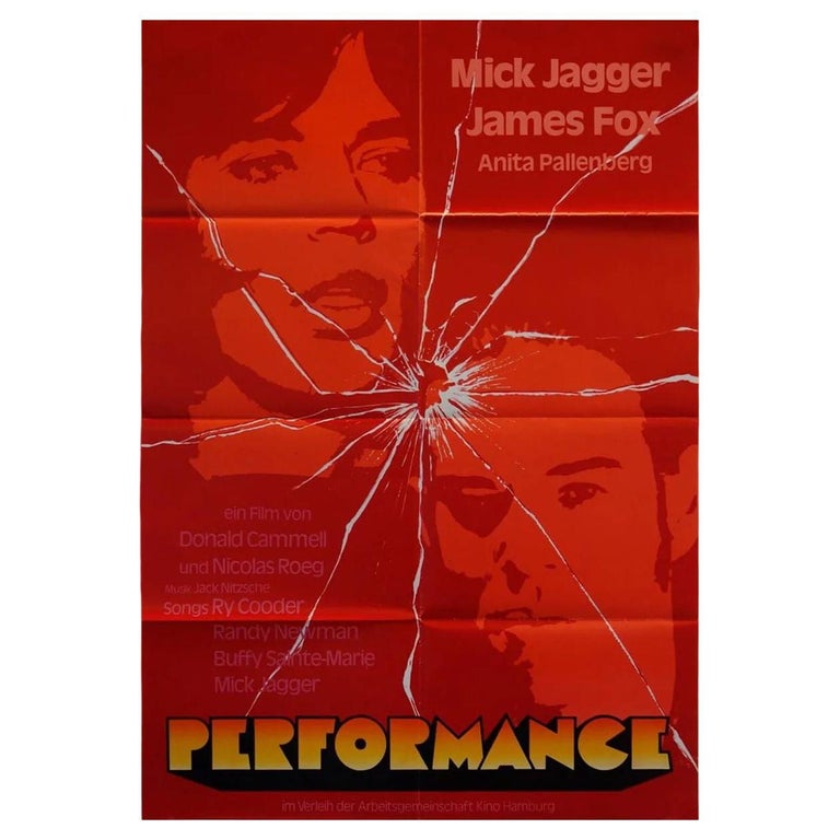 Performance, Unframed Poster, 1970's For Sale at 1stDibs