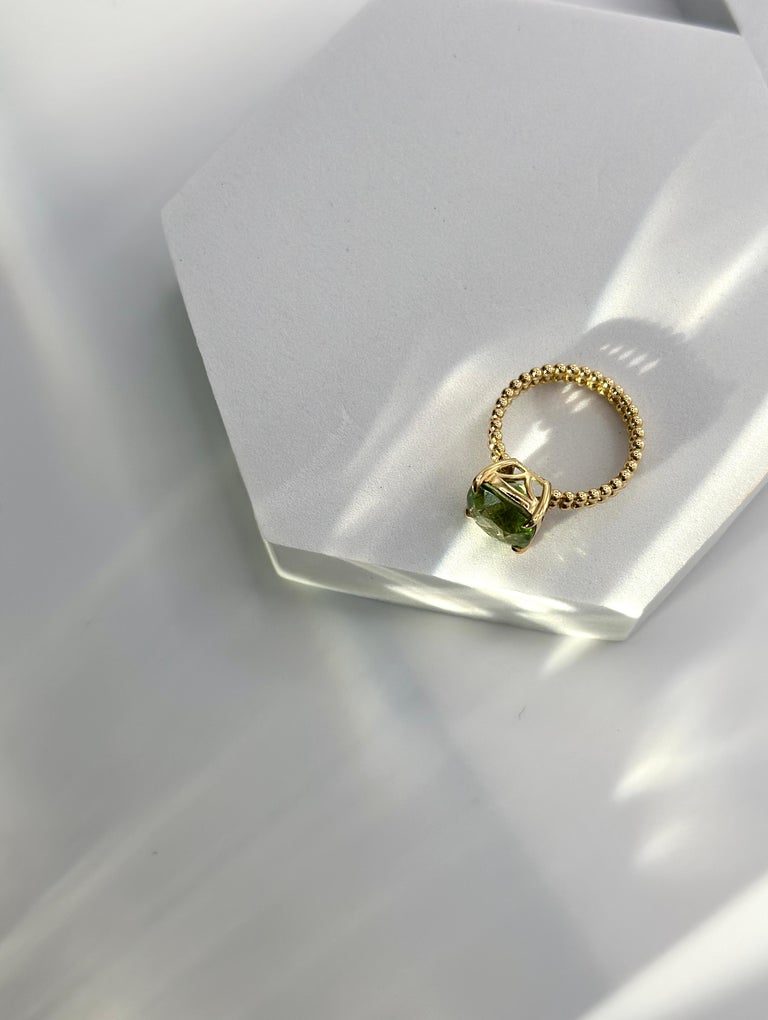 Peridot Cocktail Every Day Ring For Sale at 1stDibs