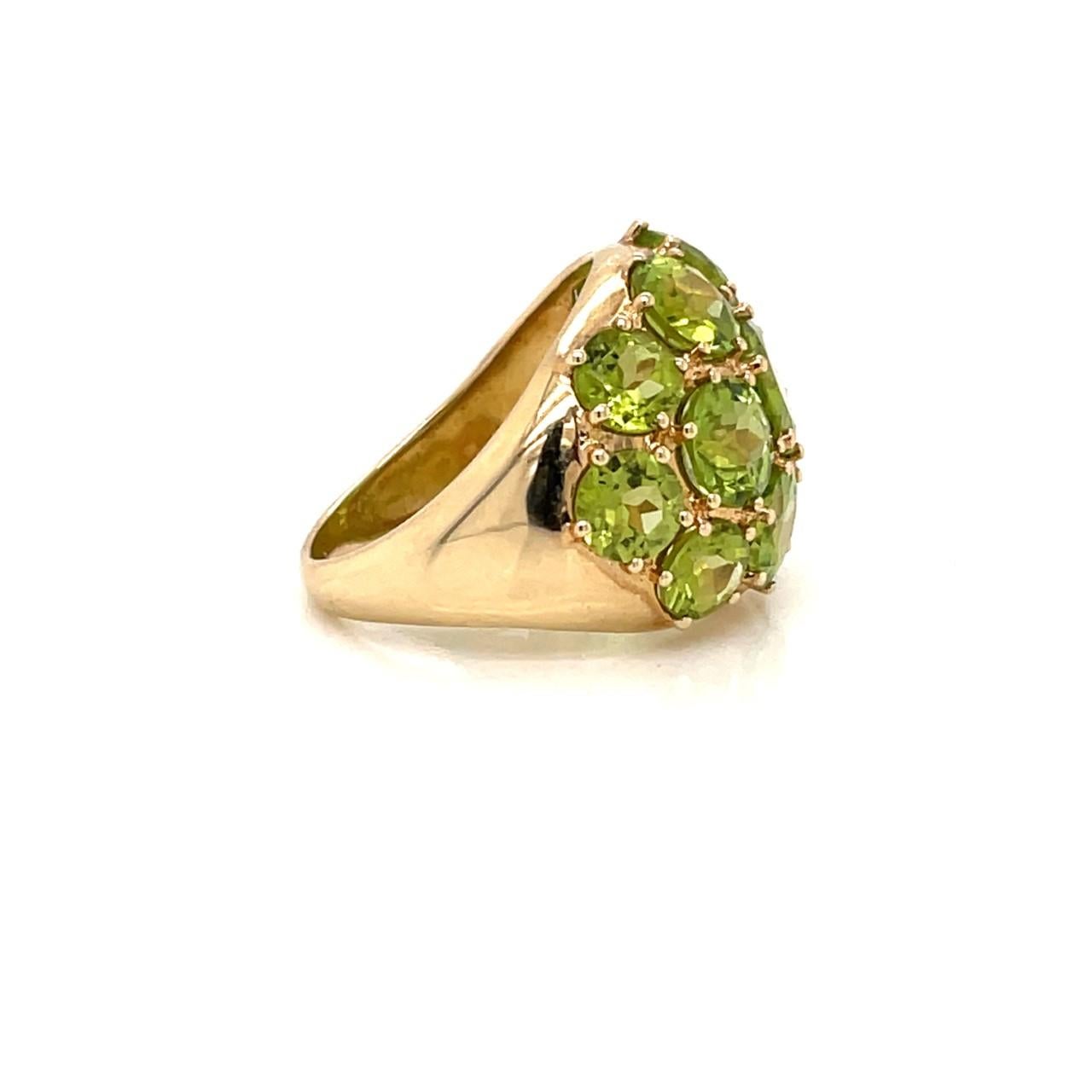 Peridot Cocktail Ring For Sale at 1stDibs