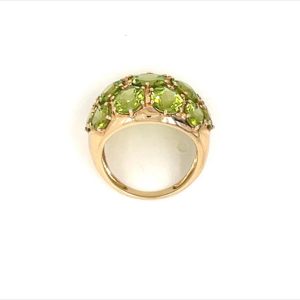 Peridot Cocktail Ring For Sale at 1stDibs