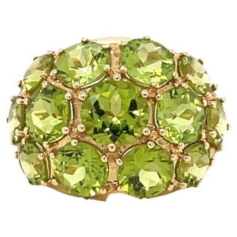 Peridot Cocktail Ring For Sale at 1stDibs
