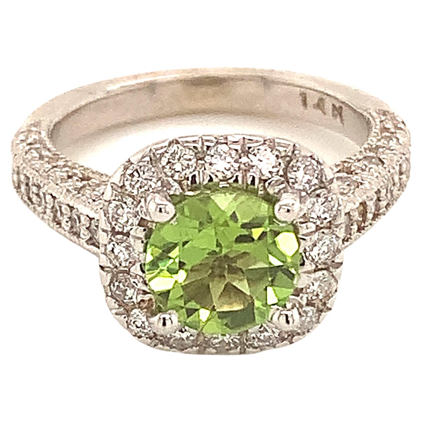 Customizable Oval Peridot ring. 14k gold ring with Peridot. Minimalist ...