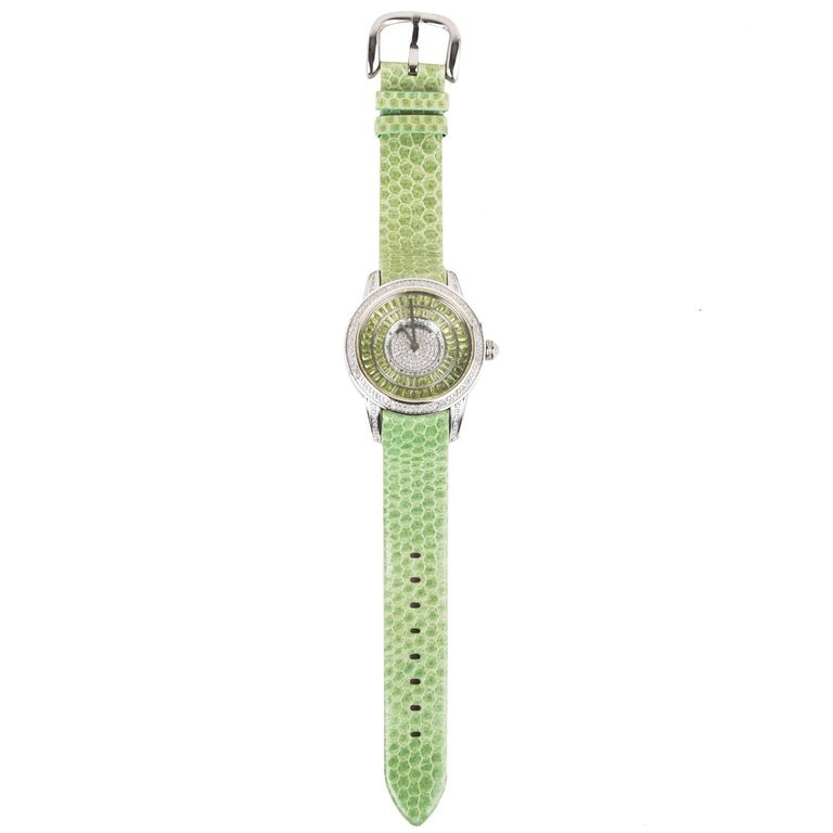 Peridot and Diamond Watch For Sale at 1stDibs