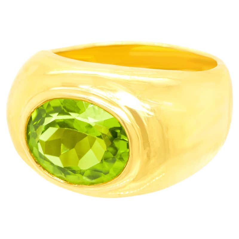 H Stern Green Tourmaline Set Gold Ring At 1stdibs