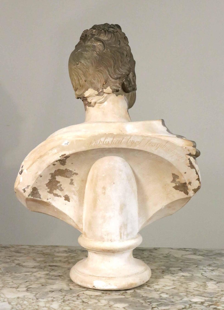 Period 19th Century Regency Plaster Bust of a Man by Samuel Joseph For ...