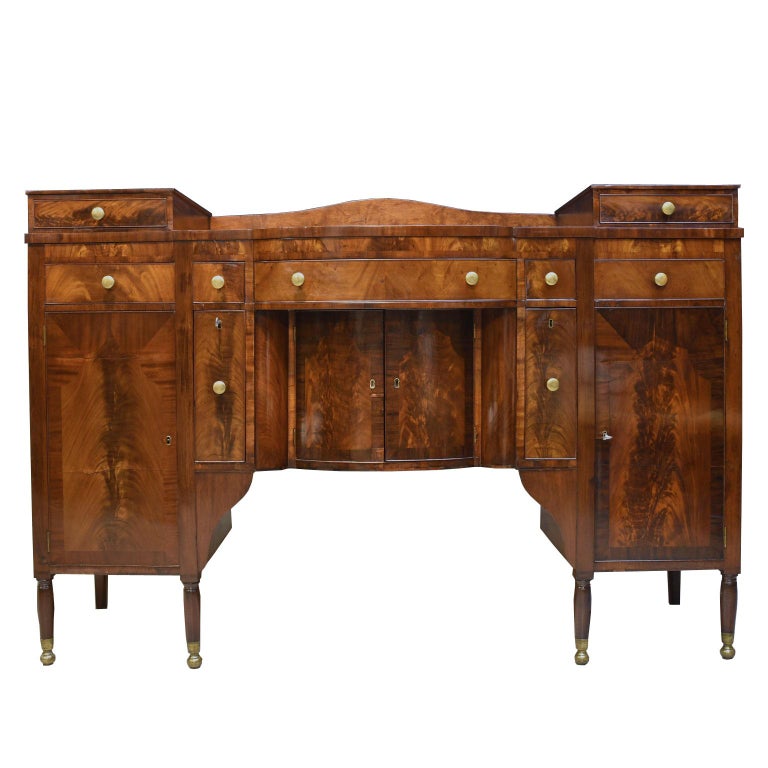 Period Antique American Sheraton Sideboard in Mahogany, circa 1815 For ...