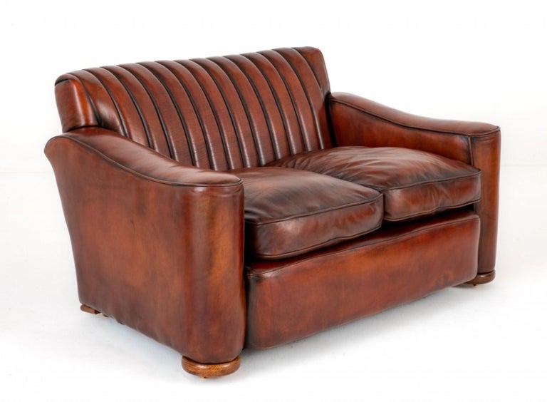 Period Art Deco Settee Couch Suite, 1930 For Sale at 1stDibs