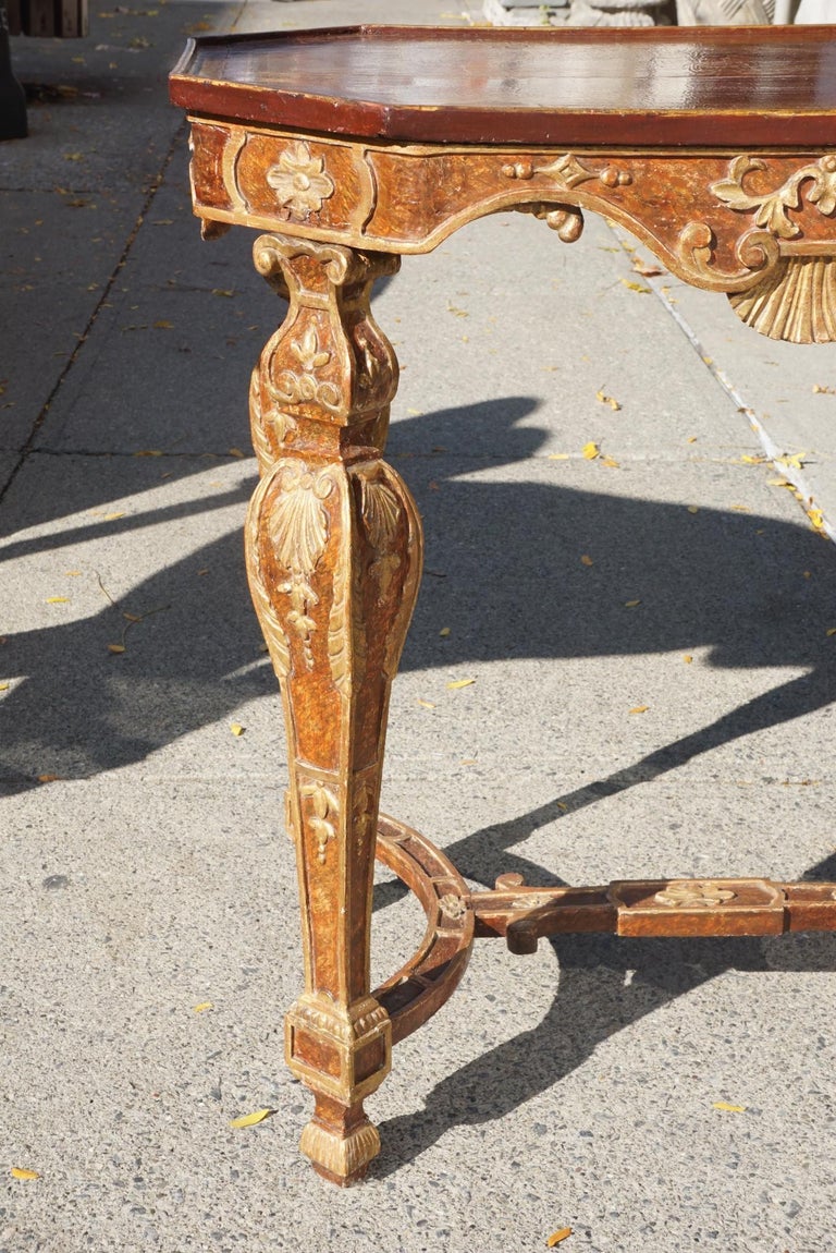 Period Baroque Painted and Gilt Italian Table From the Estate of ...
