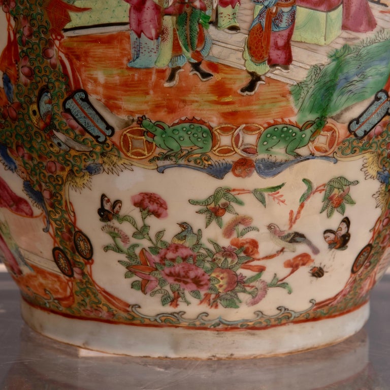 Period Chinese Canton 'Famille Rose' Porcelain Vase For Sale at 1stDibs