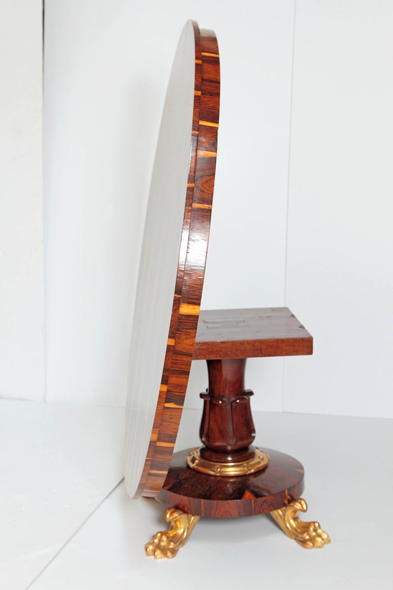 Period English Regency Centre Table of Exotic Calamander at 1stDibs