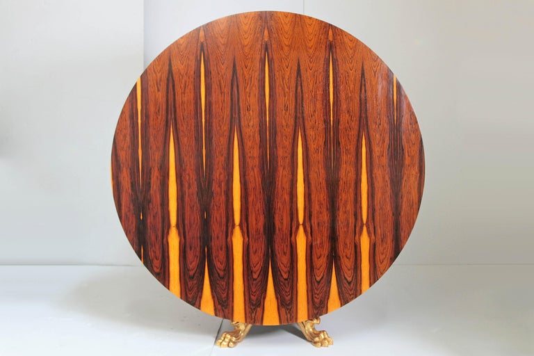 Period English Regency Centre Table of Exotic Calamander at 1stDibs